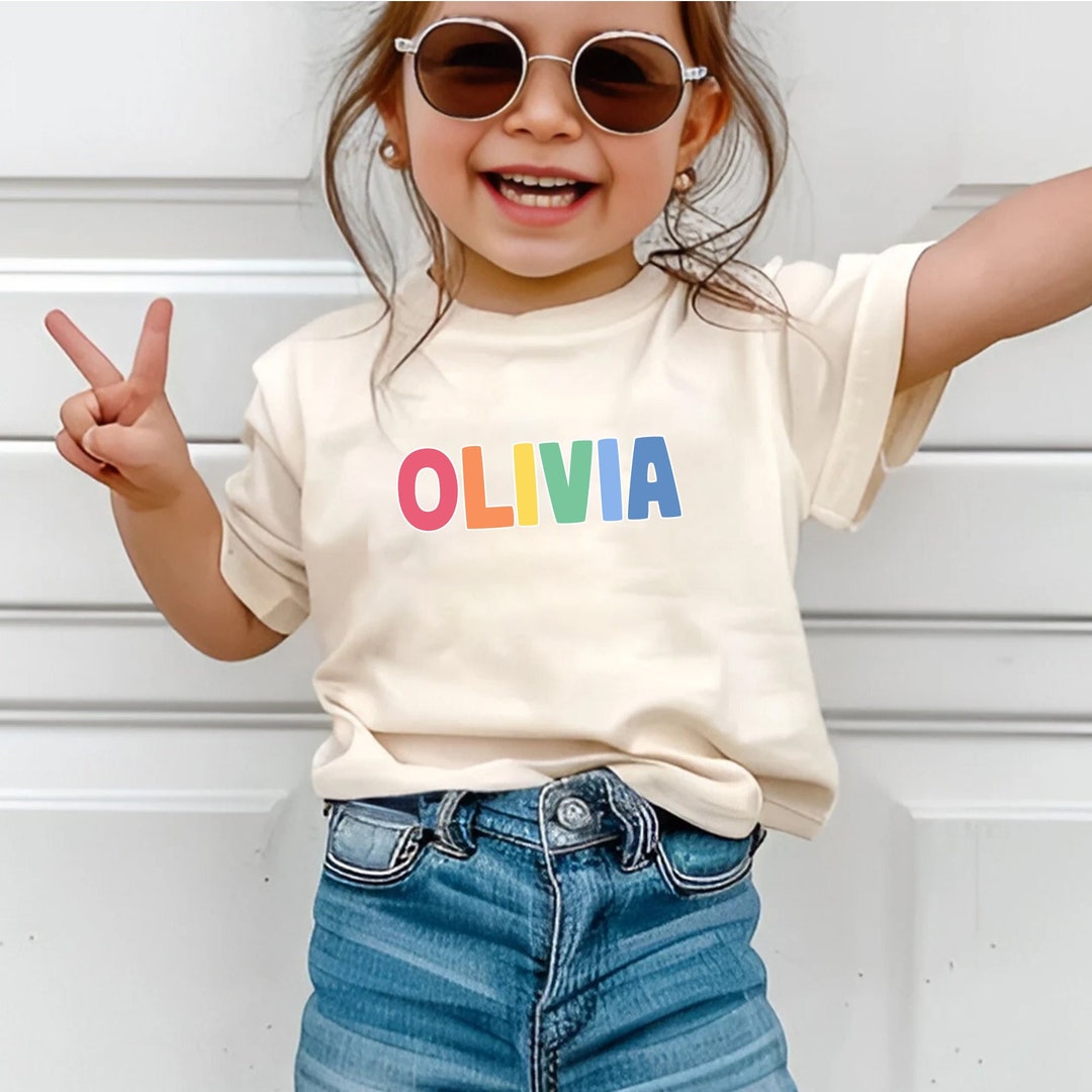 Custom Kids Name T-shirt Back to School Shirt Shirt, Toddler First Day ...