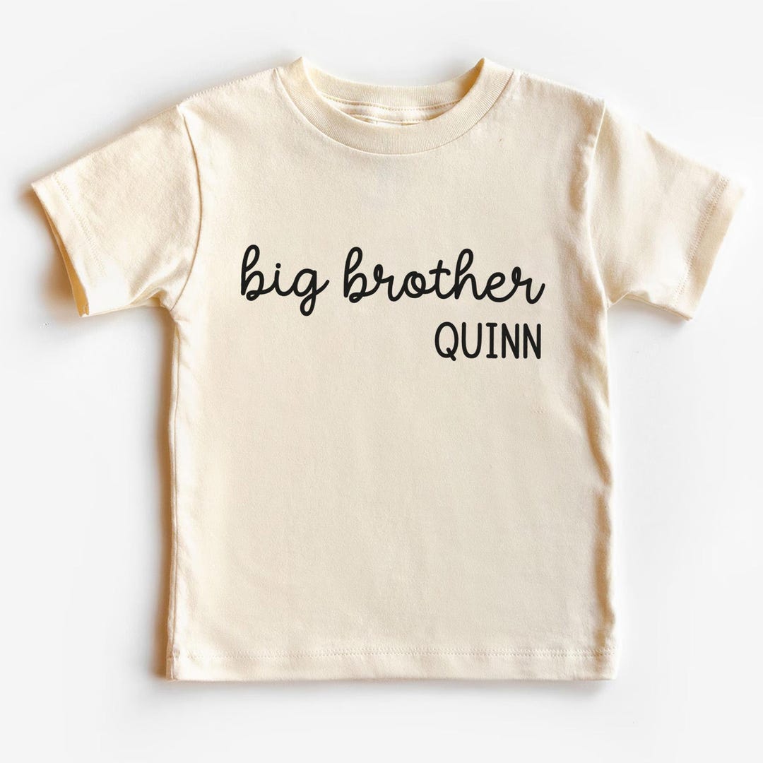 Big Brother T-shirt | Custom Big Brother With Name Tee | Big Bro Club ...