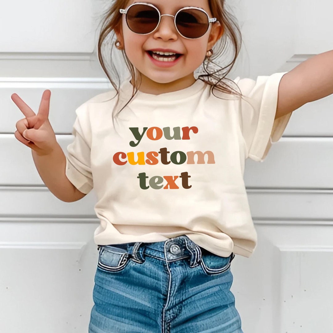 Custom Babysuit Personalized Boho Retro Aesthetic Text Name Tee Shirt Bodysuit Personalized Baby ...