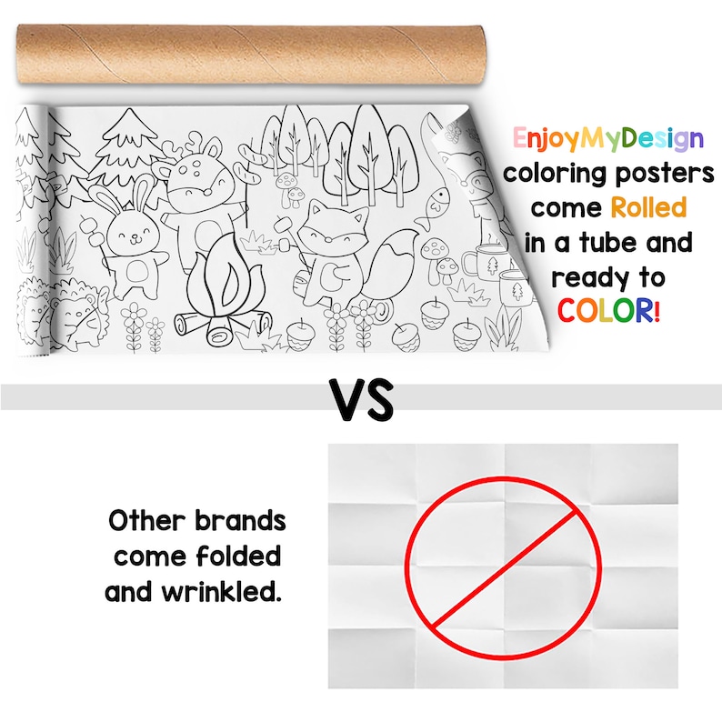 Christmas Giant Coloring and Activity Roll for Kids Coloring Poster ...