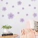 Cute Watercolor Flower Decals Lilac Boho Kids Wall Decal Sticker ...
