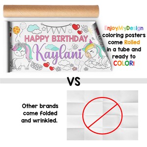 Custom Giant Coloring and Activity Roll for Kids Coloring Poster ...
