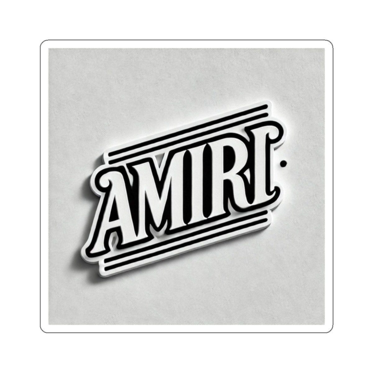 Custom AMIRI Logo Kiss-cut Stickers - Durable Vinyl, Strong Adhesive ...