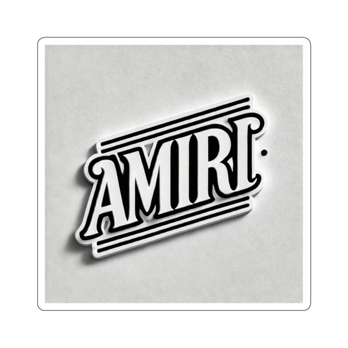 Custom AMIRI Logo Kiss-cut Stickers - Durable Vinyl, Strong Adhesive ...