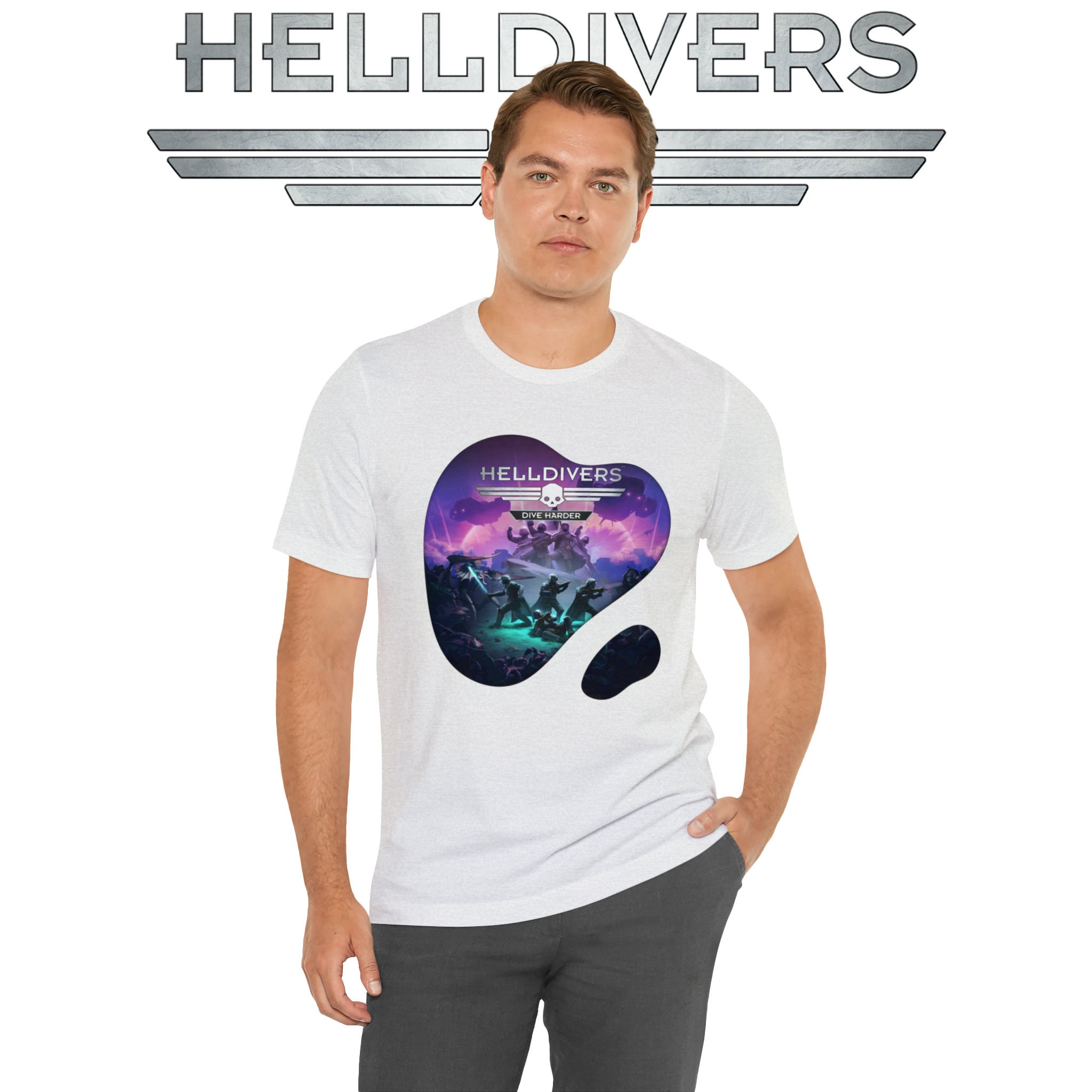 Grab the Ultimate HELLDIVERS Tee! Exclusive Unisex Jersey - Premium ...
