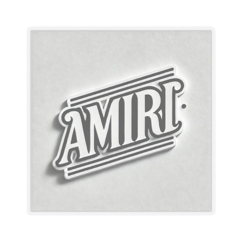 Custom AMIRI Logo Kiss-cut Stickers - Durable Vinyl, Strong Adhesive ...