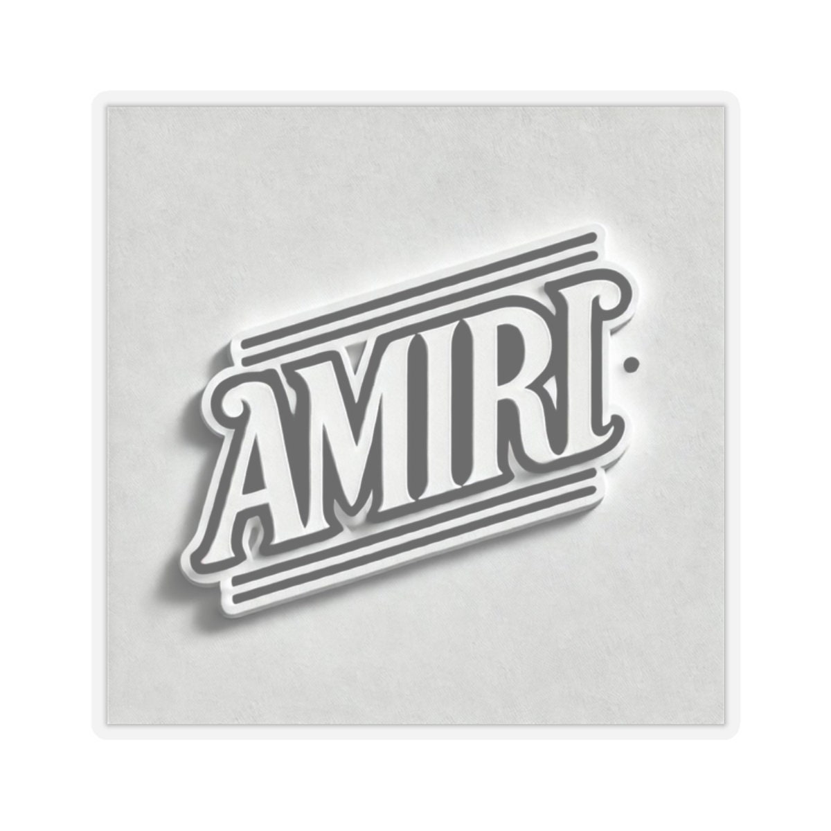 Custom AMIRI Logo Kiss-cut Stickers - Durable Vinyl, Strong Adhesive ...