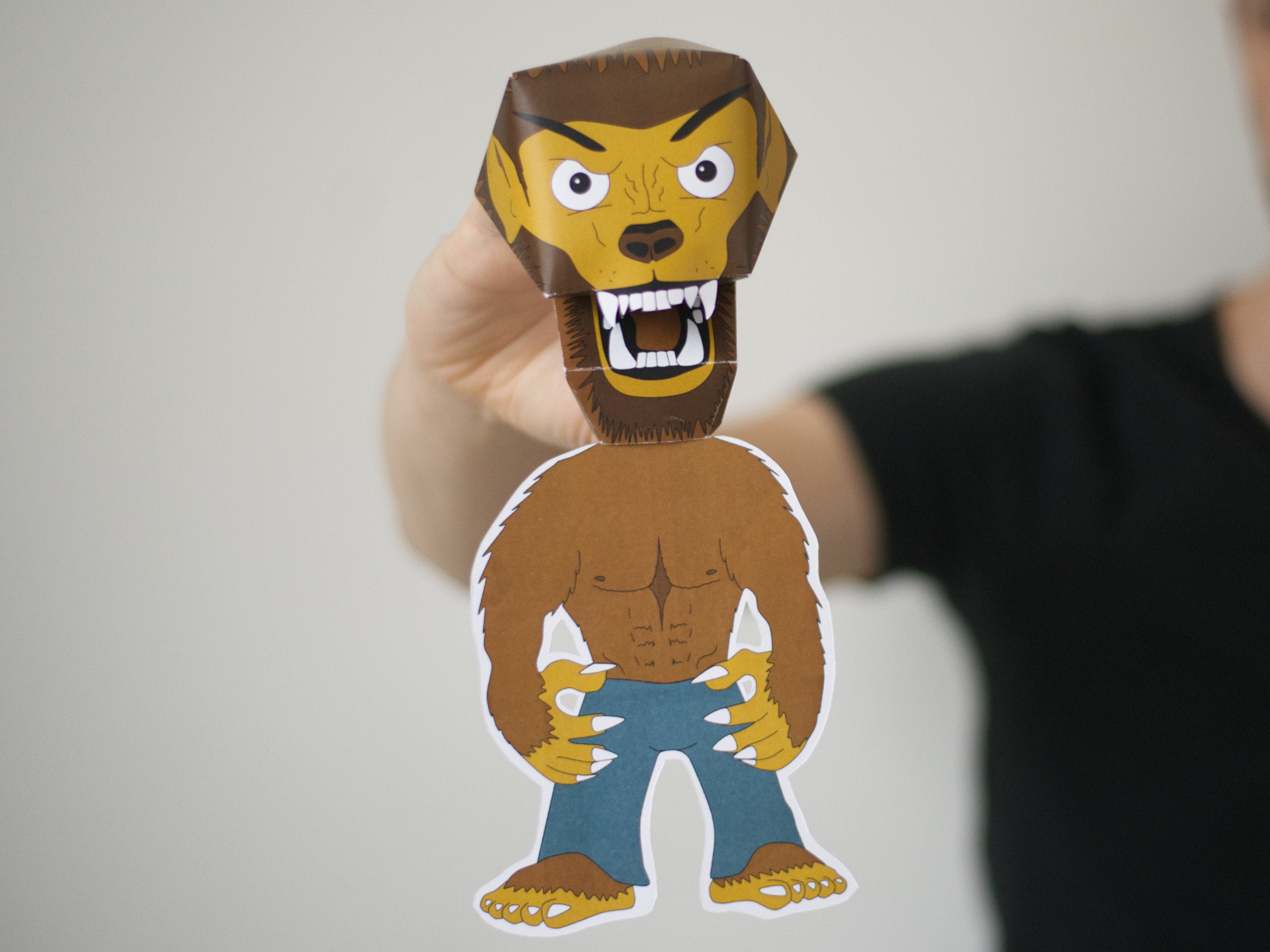 Single-sheet Printable Paper Puppet Building Kit - Zombie, Vampire ...