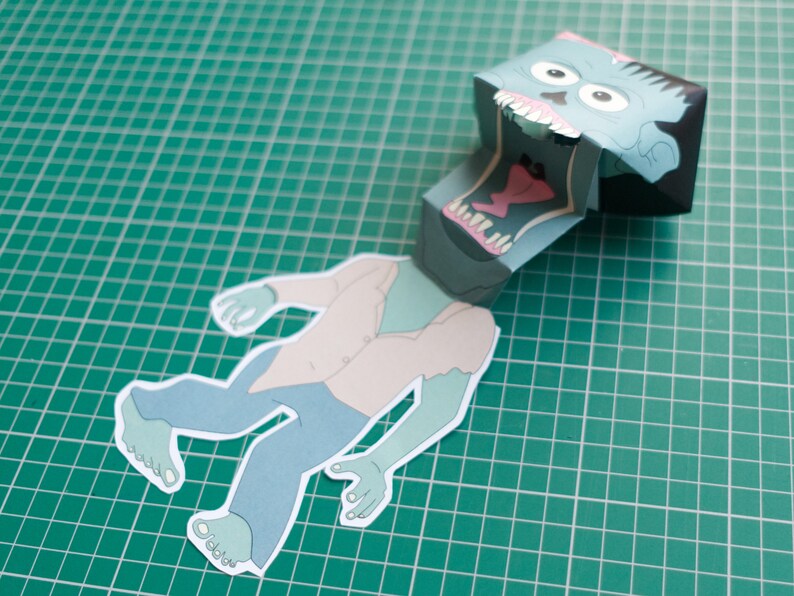 Single-sheet Printable Paper Puppet Building Kit - Zombie, Vampire ...