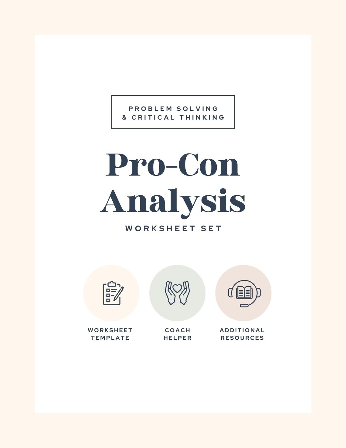 Worksheet PRO-CON Analysis - Etsy
