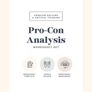 Worksheet PRO-CON Analysis - Etsy