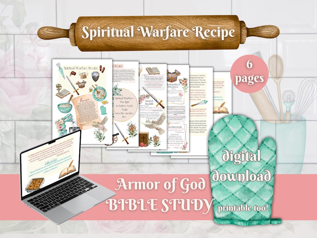 Armor of God Bible Study | Spiritual Warfare Guide (digital Download ...