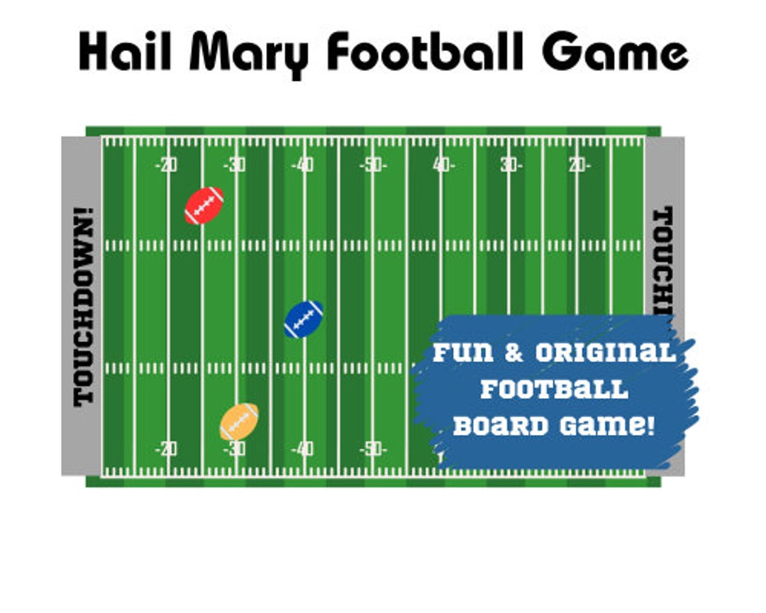 Football Board Game Printable, Instant Download Sports Party Game for ...
