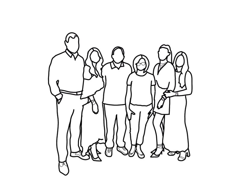 Faceless Portrait Minimalistic Portrait Custom Illustration Personalized Portrait Photo 