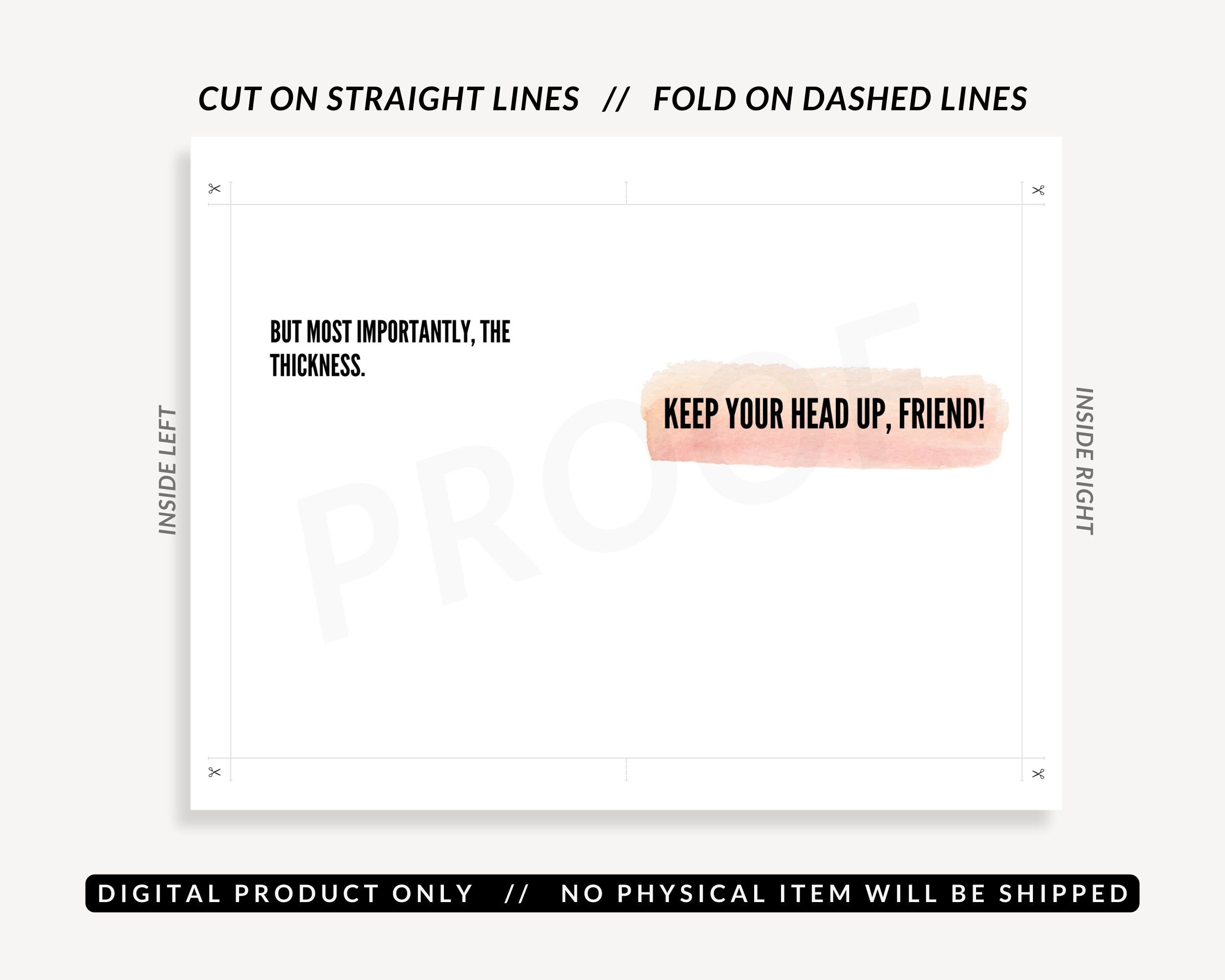 Funny Friendship Card Printable Encouragement Card Card for - Etsy