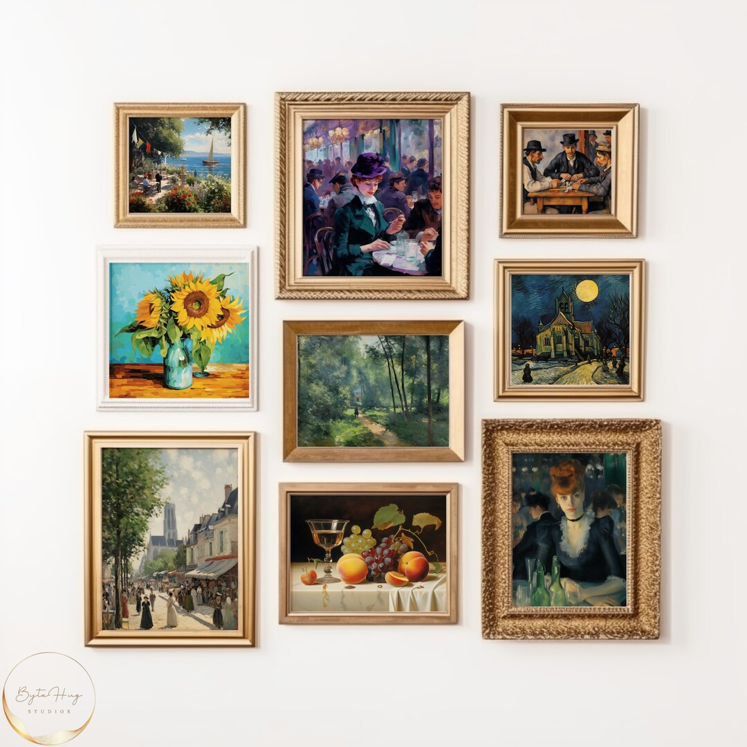 Printable Vintage Art Collection Rustic Art Set Interbelic Lifestyle ...
