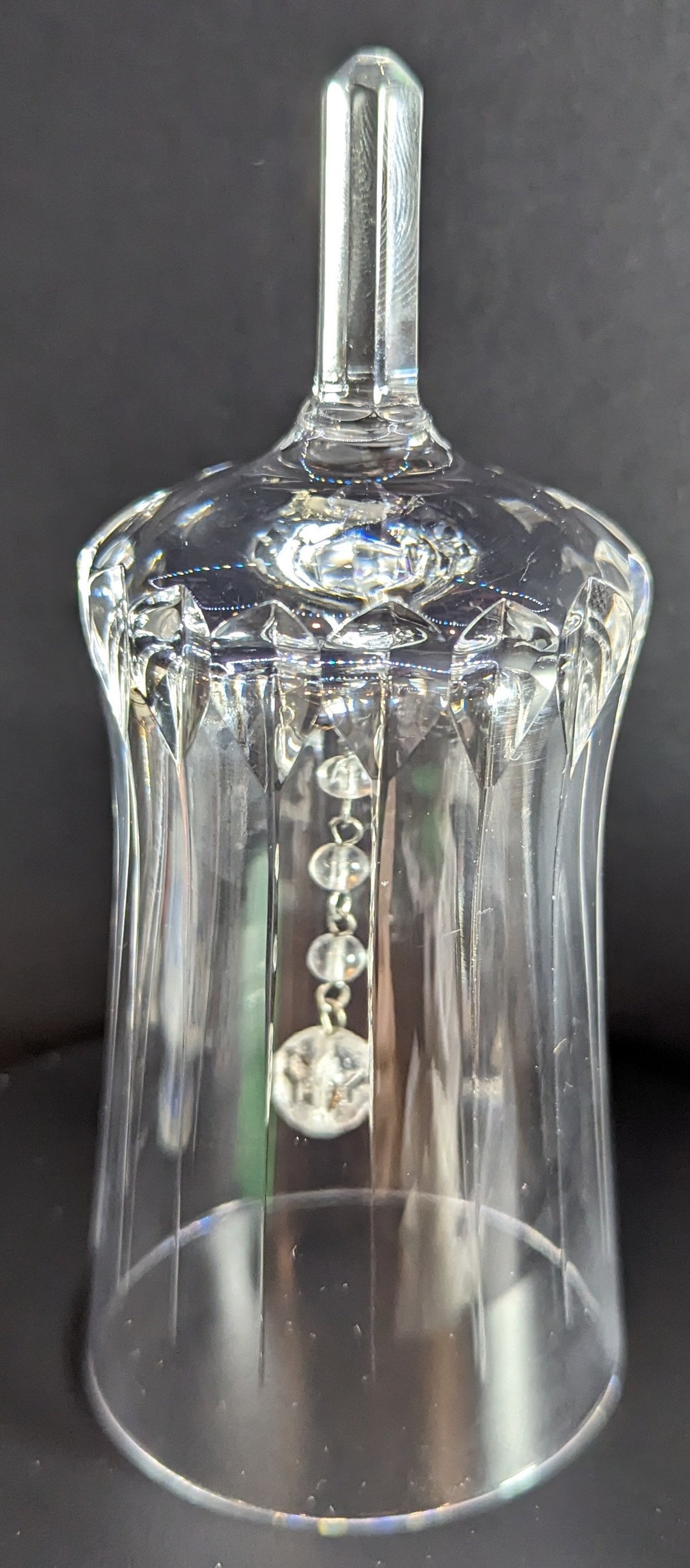 Vintage Handcut Crystal Dinner Bell - Etsy