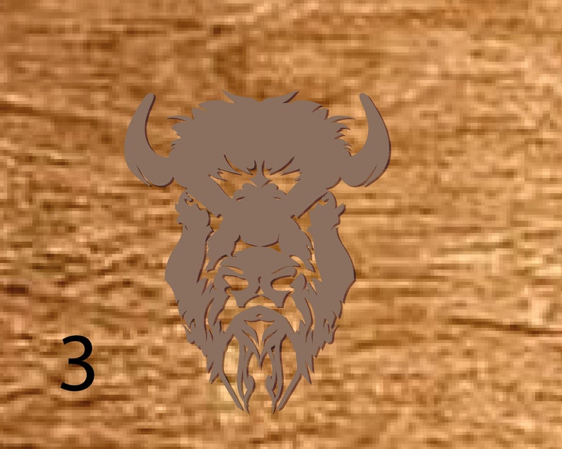 Bison Multilayer SVG,3D Mandala,laser Cut,paper Cut File,diy,plywood ...