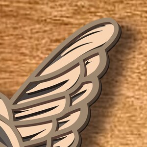 Angel Multilayer Svg3d Mandala Svg Files, Multilayer Angel for Laser ...