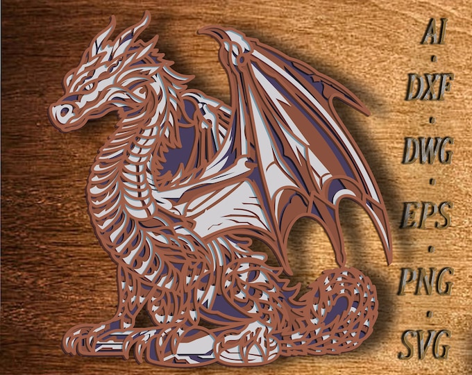 High Quality Dragon Scene SVG Bundle, Dragon Scene Dxf, Dragon Scene ...