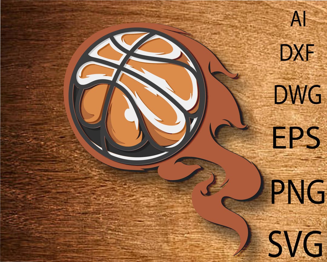 Basketball Multilayer Svg ,laser Cut File ,paper Cut ,wood Cutting ...