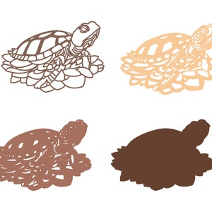 Turtle Multilayer Svg, Laser Cut File,sea Turtle Svg,instant Download ...