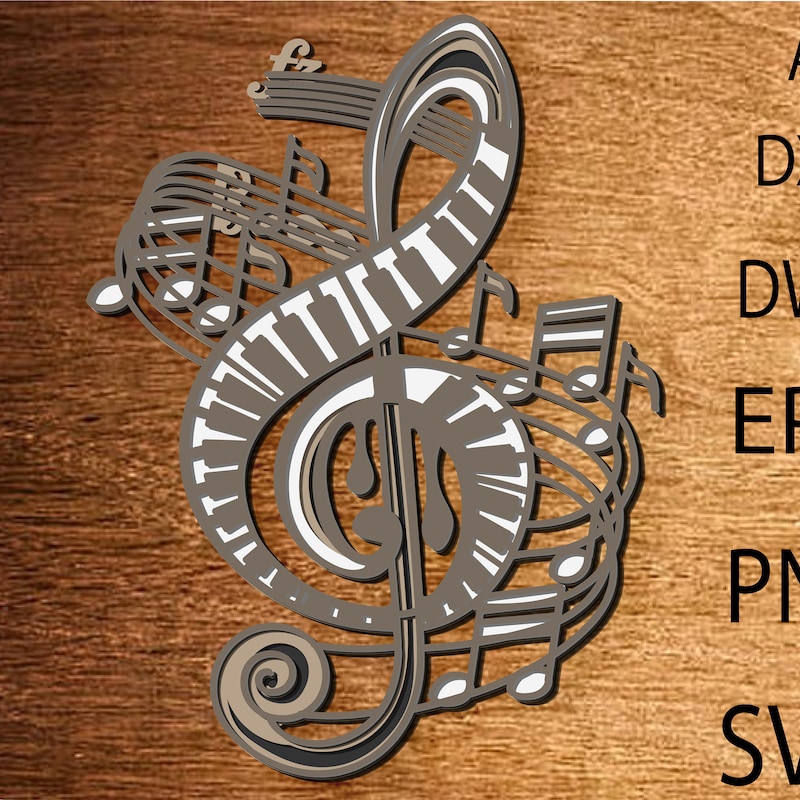 Musical Staff Svg - Etsy