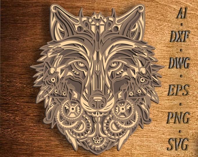 WOLF Bbq Cnc Animal Templates,flower Stand,cnc Laser and Plasma Cutting ...