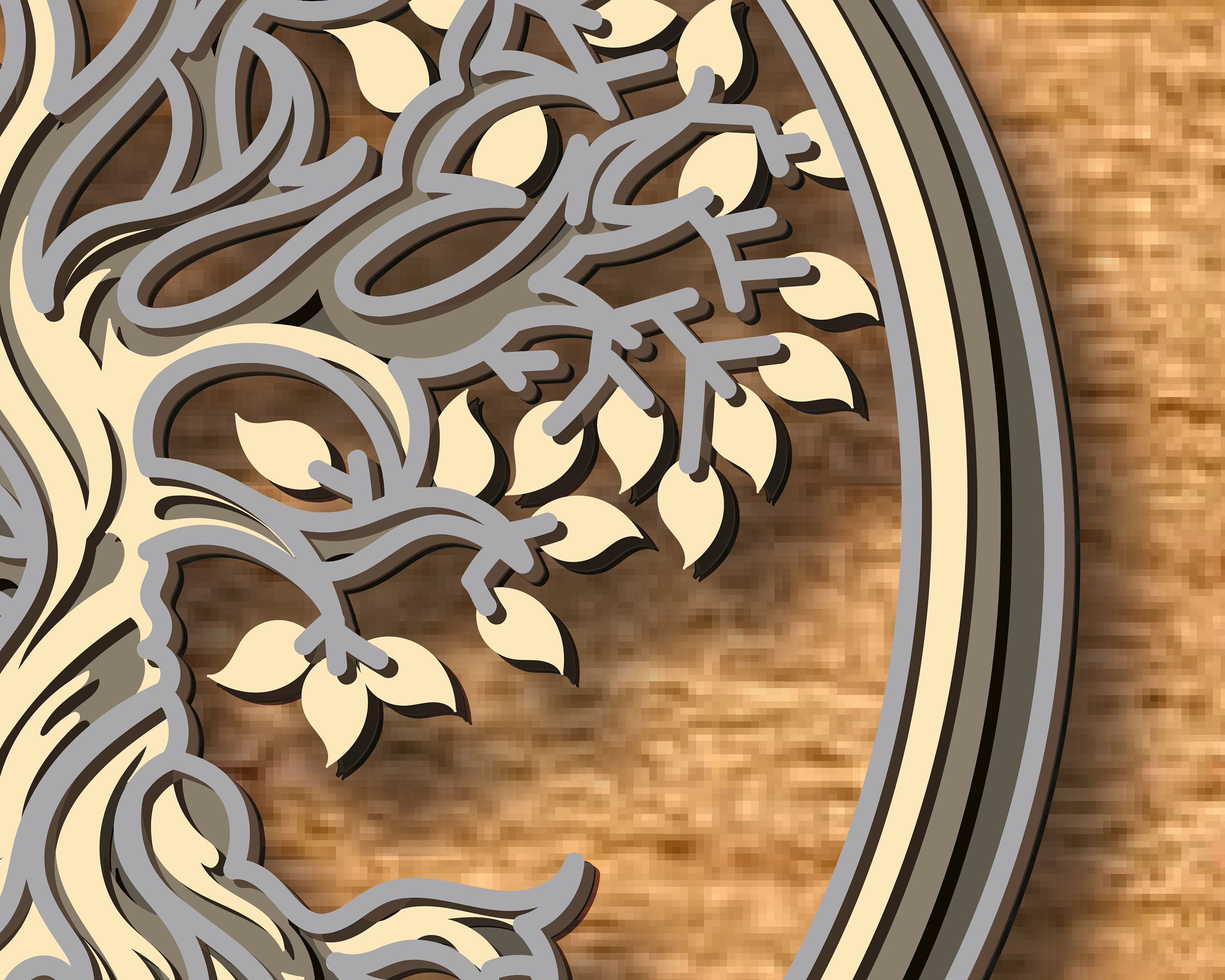 Tree of Life Multilayer SVG,3D Mandala,laser Cut,paper Cut File,plywood ...