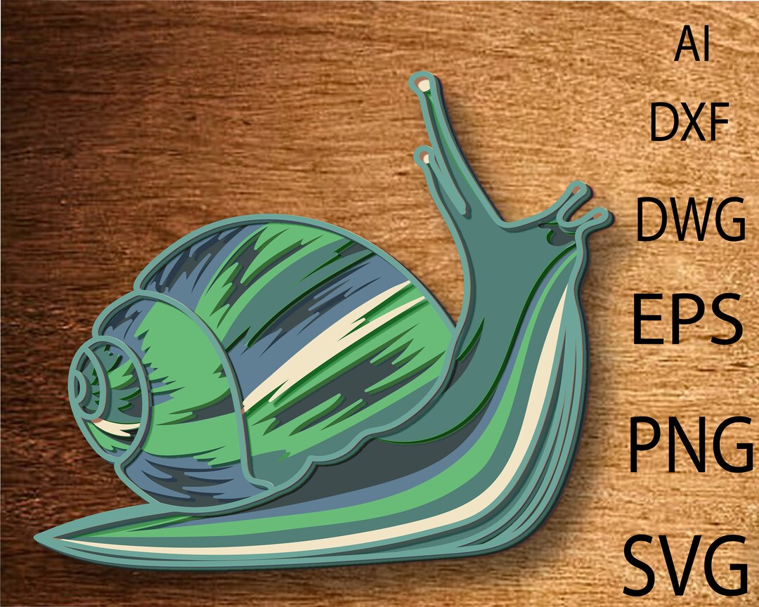 Snail Multilayer Svg,snail for Cnc,snail Laser Cut File,3d Layer ...
