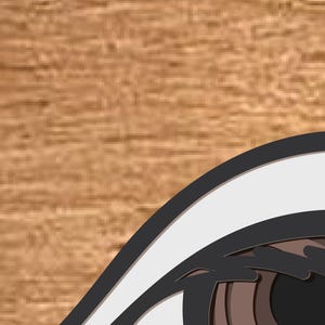 Eye Multilayer Laser Cut File,eye Dxf File, SVG Ai EPS Dxf Laser Cut ...