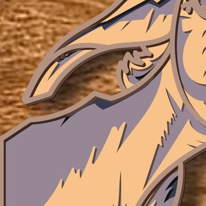 Cute Donkey Multilayer Svg,donkey Laser Cut Files,cnc Router Files ...