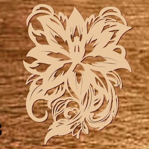 Lily 3d Mandala SVG Files, Flower Multilayer Papercraft Files for ...