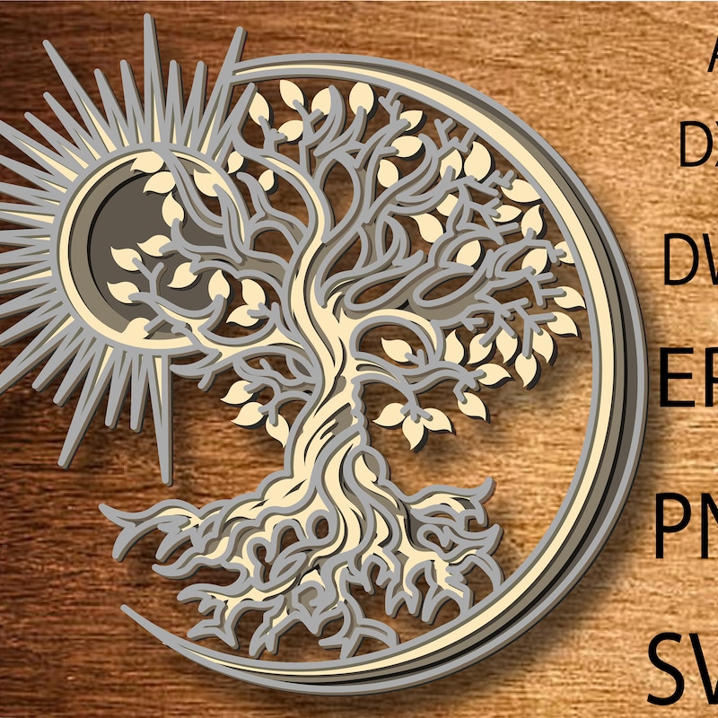 Laser Cut Tree Svg - Etsy