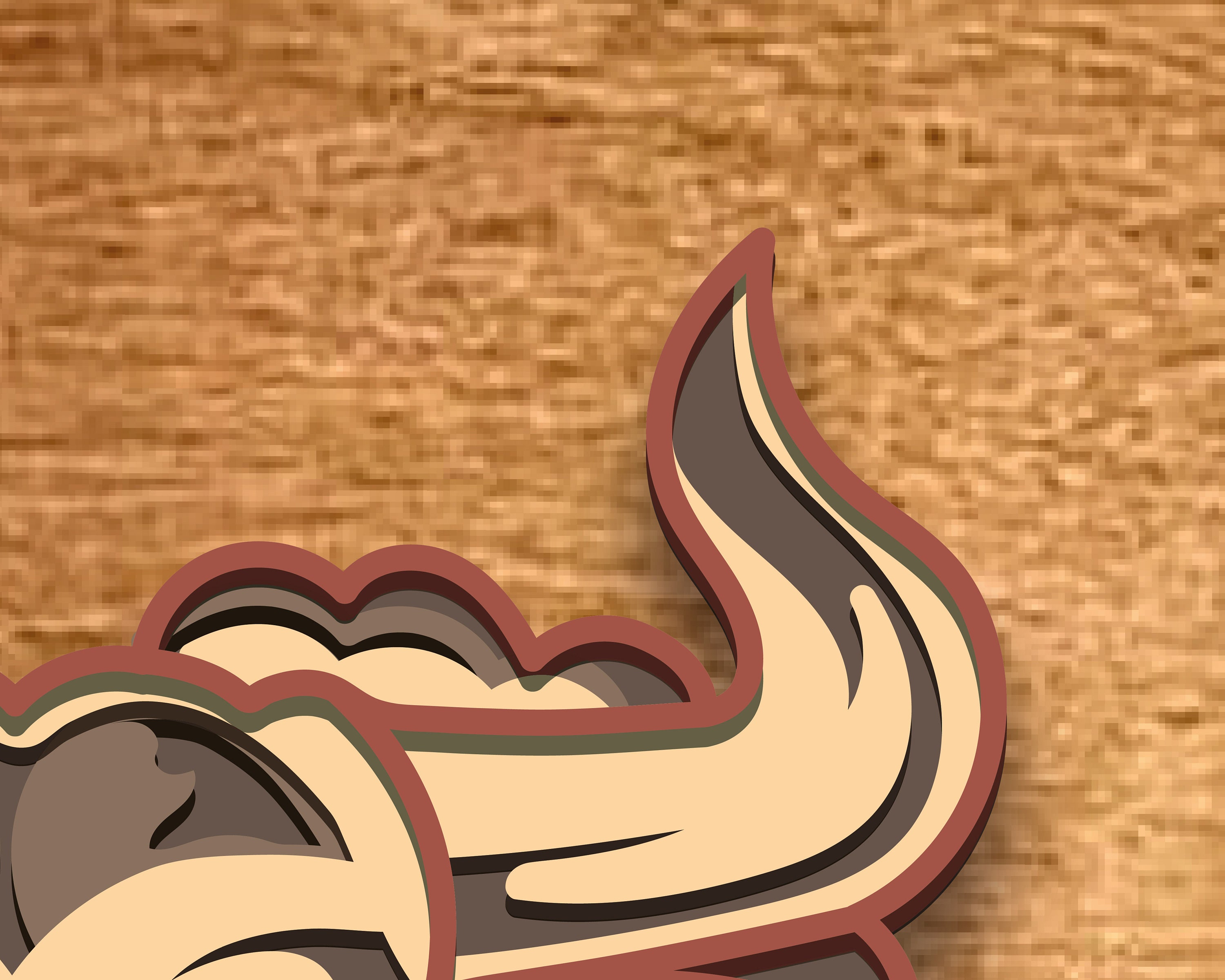 Bull Multilayer SVG Bull Horns Layer Art Plywood Cutting - Etsy