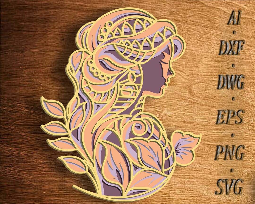 Virgo Zodiac Multilayer SVG,3D Mandala,laser Cut,paper Cut File,diy ...