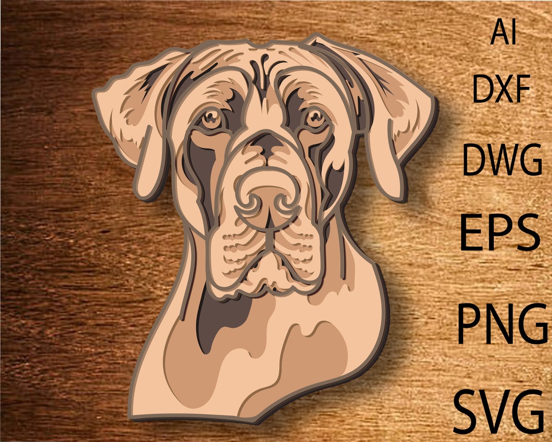 3D Dog Mandala SVG Dog,3d Layered Dog,dog Multilayer Svg,dog Paper Cut ...