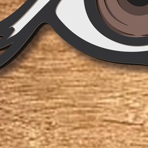Eye Multilayer Laser Cut File,eye Dxf File, SVG Ai EPS Dxf Laser Cut ...