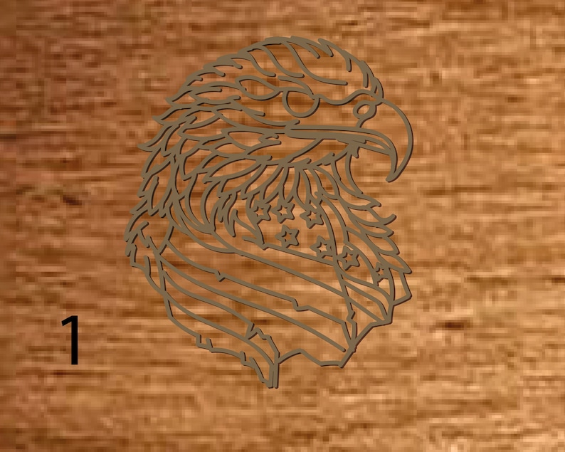 Patriotic Eagle Multilayer SVG,3D Mandala,laser Cut,paper Cut File,diy ...