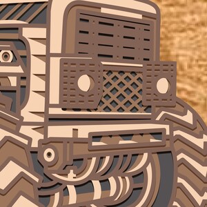 Tractor Multilayer Svg,tractor Farmhouse Farm Layered Tractor ,laser ...