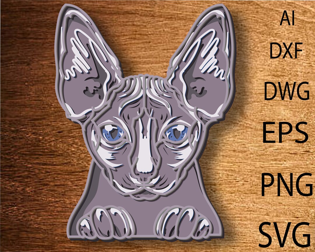 3D Sphinx Multilayer SVG, Laser Cut Files,digital Download,3d Layer ...