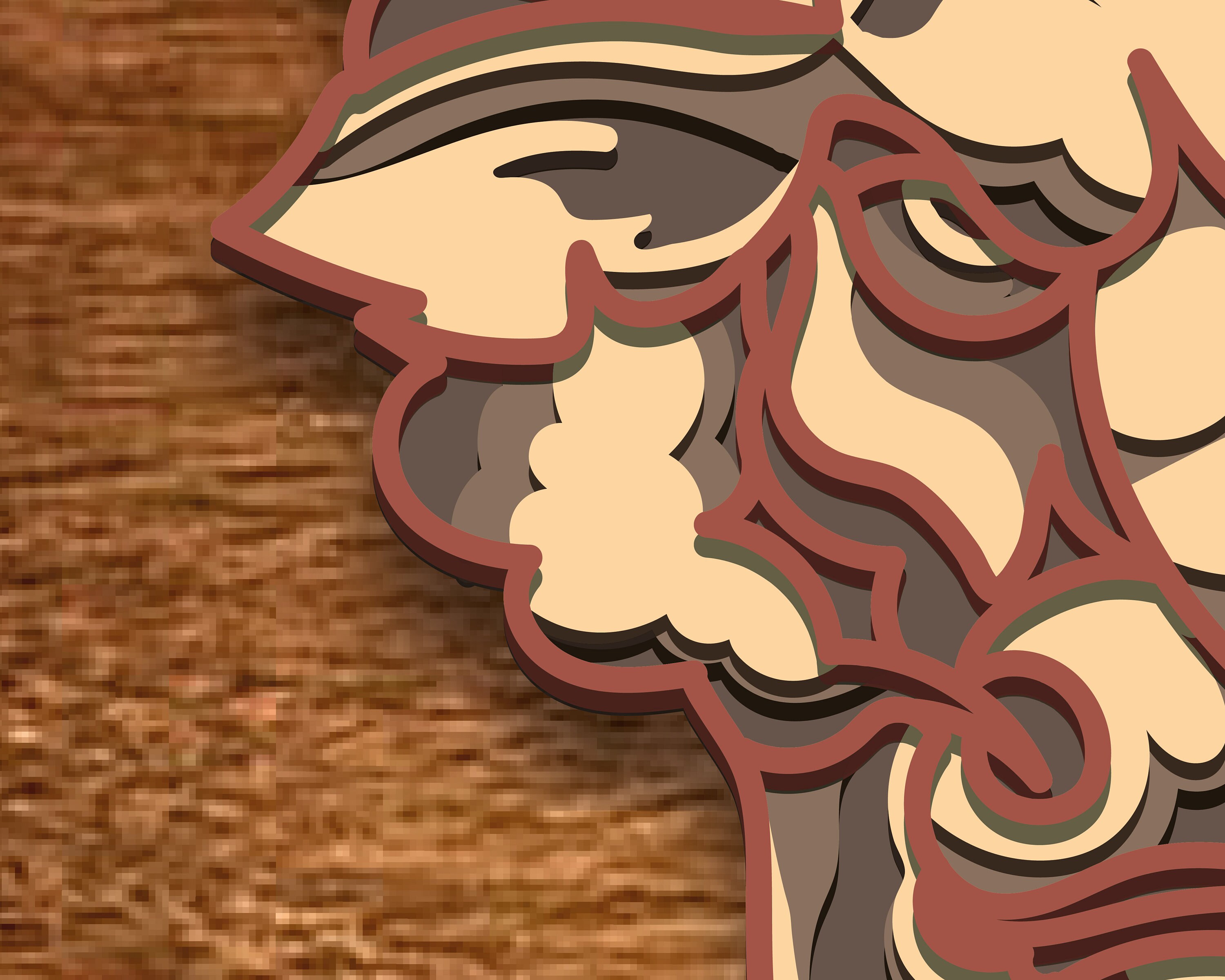 Bull Multilayer SVG Bull Horns Layer Art Plywood Cutting - Etsy