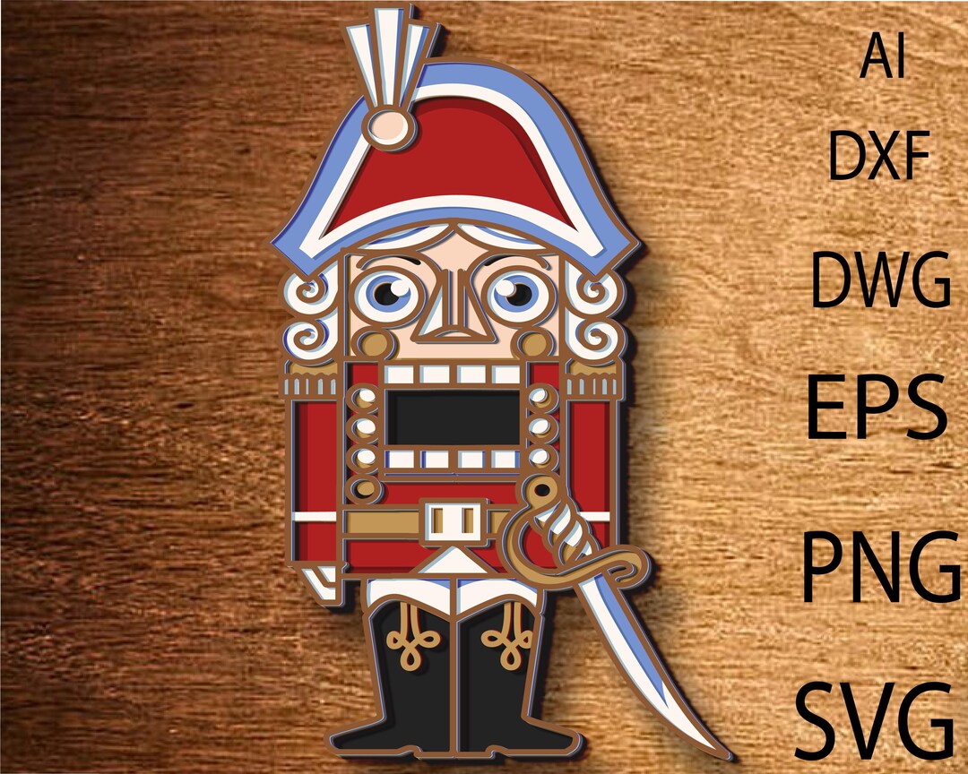 Nutcracker Soldier Multilayer SVG,3D Mandala,laser Cut,paper Cut File ...
