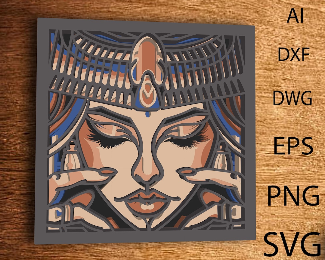 Multilayer Laser Cut File, Woman Dxf File, SVG Ai EPS Dxf Laser Cut ...