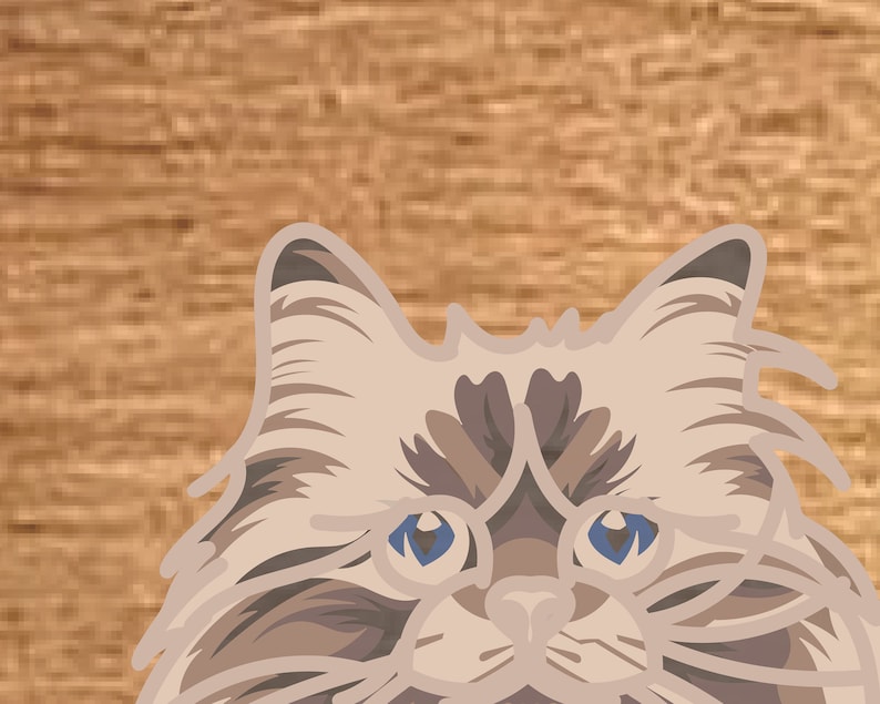 3D Layered Cat SVG: Mandala Plywood Cut File (digital Download) - Etsy