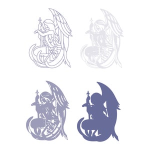 Angel Multilayer Svg,angel Mandala, Multilayer Angel for Laser Cutting ...