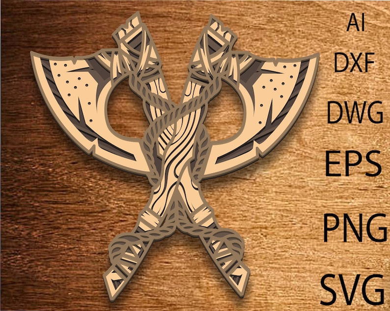 Viking Ax Multilayer SVG File, Ax SVG, Digital Download File, Unique ...