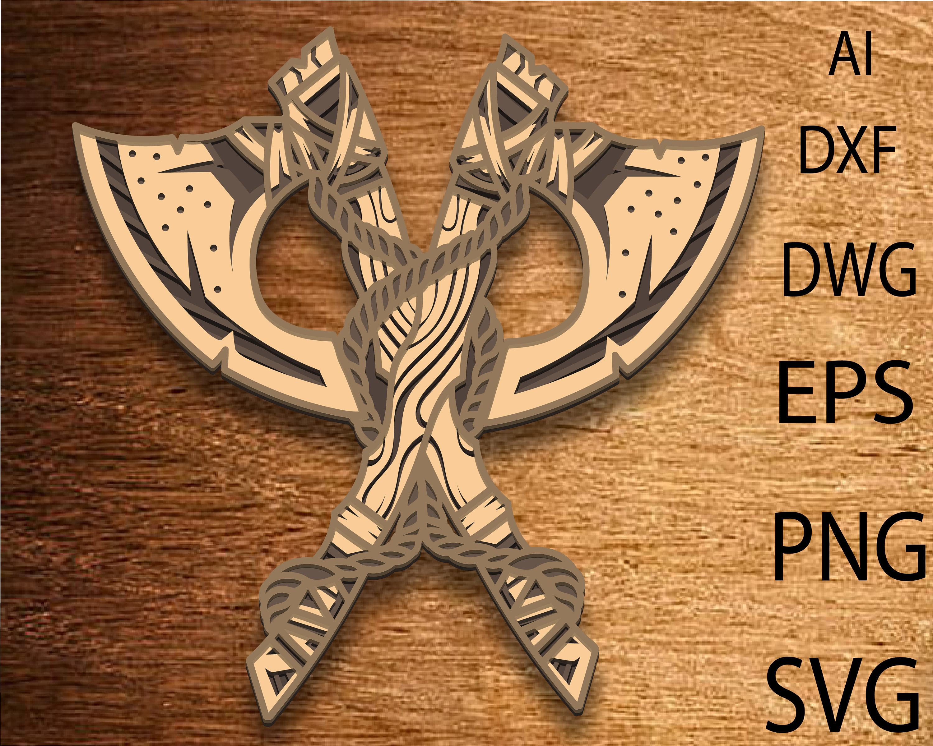 Viking Ax Multilayer SVG File, Ax SVG, Digital Download File, Unique ...