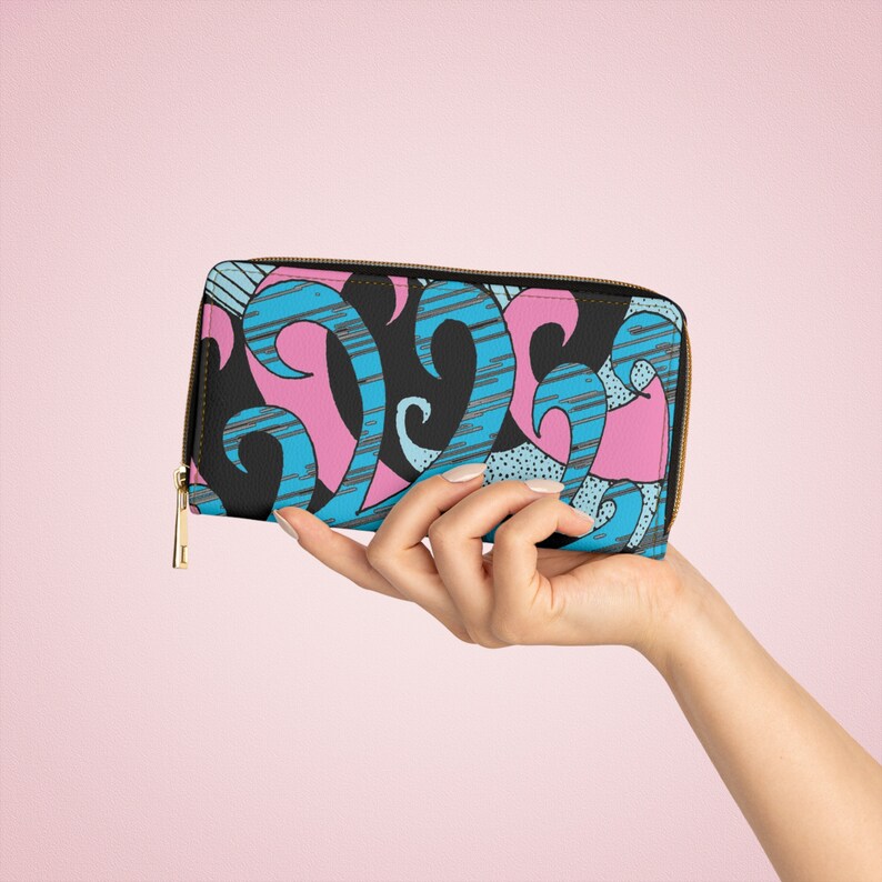 Retro 1980s Style Pop Art Design Women's Wallet Perfect for Mother's ...