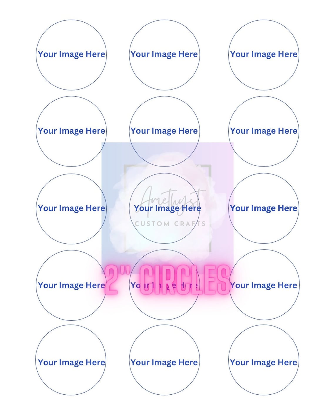 EDIBLE IMAGE TEMPLATES - Microsoft Word Only - Desktop Only! - Etsy